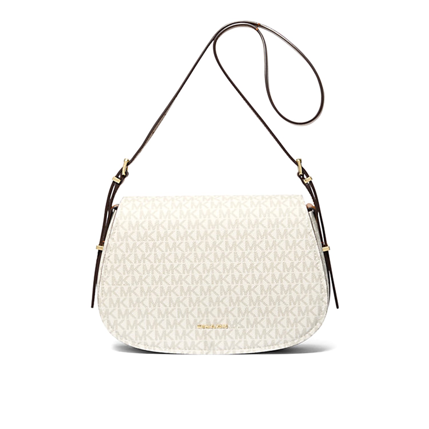 Lydia Medium Signature Logo Messenger Bag